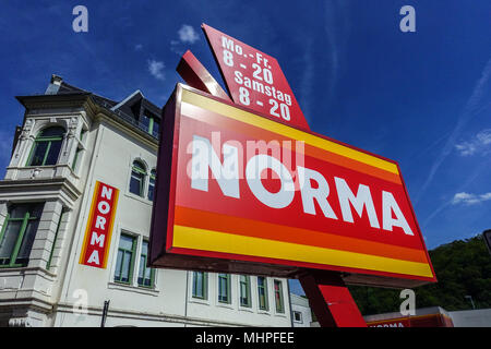 Norma Sign Supermarket Germany Europe Stock Photo - Alamy