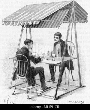 A punkah type of large fan operated by pedals. Old 19th century ...