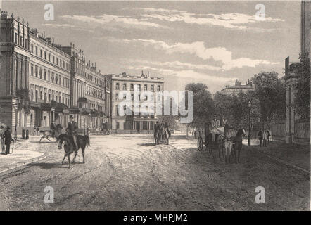Belgrave Square, 19th century, London, England Stock Photo - Alamy