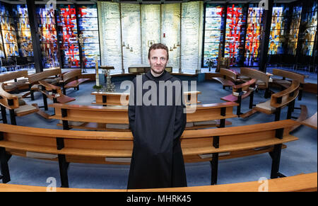 19 April 2018, Germany, Travenbrueck: Friar Johannes Tebbe, acting head ...