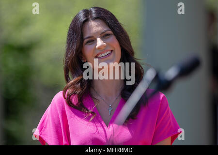 President Donald Trump listens as he greets Israel's Prime Minister ...