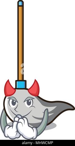 Angry mop mascot cartoon style Stock Vector Image & Art - Alamy