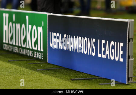 The billboard during Champions League match between Juventus v Atletico ...