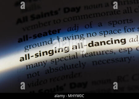 all singing all dancing word in a dictionary. all singing all dancing ...