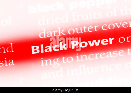 black power word in a dictionary. black power concept Stock Photo - Alamy