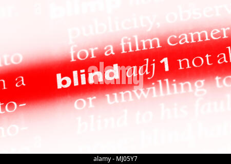 blind word in a dictionary. blind concept Stock Photo - Alamy