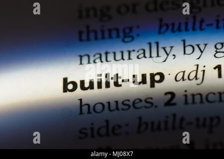 built-up word in a dictionary. built-up concept Stock Photo - Alamy