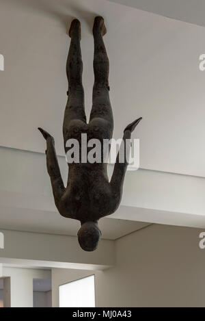 Statue hanging from ceiling at the Wellcome Collection Stock Photo - Alamy