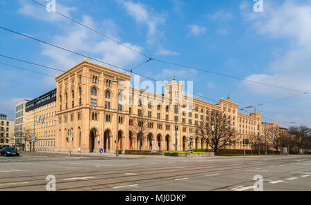 MUNICH, GERMANY, APRIL 9: Government building of Upper Bavaria in ...