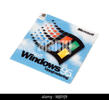 Stockholm, Sweden - December 15, 2014: Microsoft Windows 95 operating ...