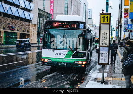 Asahikawa, Japan winter cityscape in Hokkaido Stock Photo - Alamy