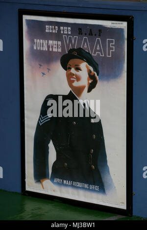 Old RAF Recruitment posters pictured at Tangmere Aviation Museum, West ...