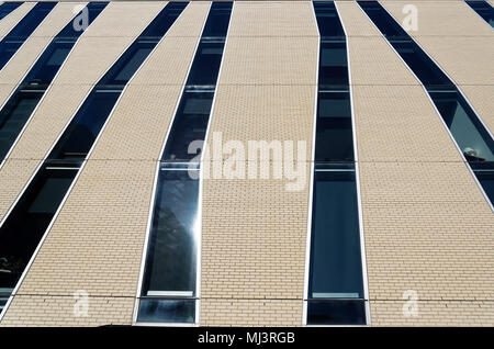 Detail of modern architectural details on new high-rise apartment ...