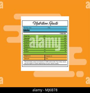 nutrition facts paper value illustration Stock Vector Image & Art - Alamy