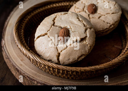 Acibadem cookie is a traditional Turkish biscuit made of almonds, sugar ...