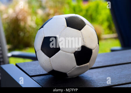soccer ball isolated on a table Stock Photo - Alamy