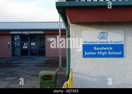 Sandwick Junior High School in Shetland Stock Photo - Alamy