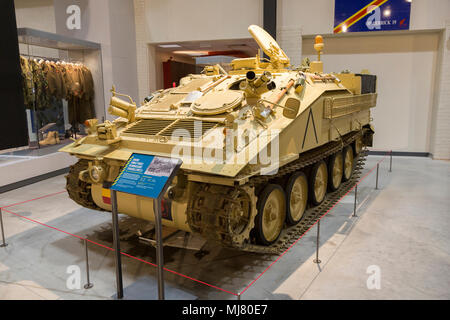 A Samson Combat Vehicle Reconnaissance (Tracked) (CVR(T)) in the REME ...