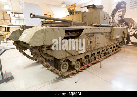Churchill armoured repair vehicle (ARV), REME museum, MOD Lyneham ...