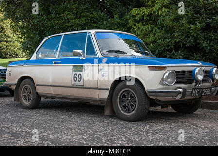 Classic German car side view isolated on white Stock Photo - Alamy