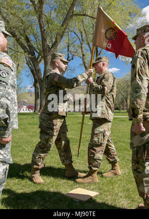 Col. Sean Campion, commander of the 96th Sustainment Brigade, addresses ...