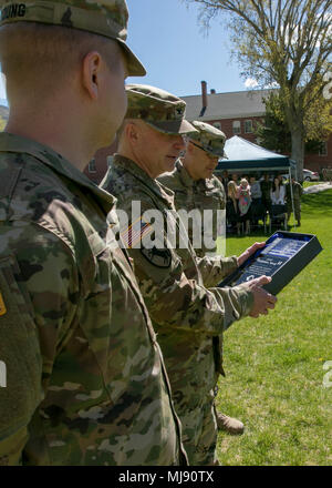 Col. Sean Campion, commander of the 96th Sustainment Brigade, addresses ...