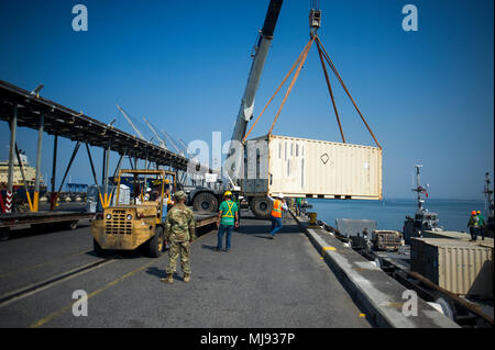 ACAJUTLA, El Salvador (April 19, 2018) Improved Navy Lighterage System ...