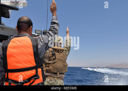 AQABA, Jordan (April 22, 2018) -- Three Royal Jordanian patrol boats ...