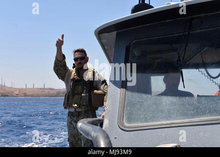 AQABA, Jordan (April 22, 2018) -- Three Royal Jordanian patrol boats ...