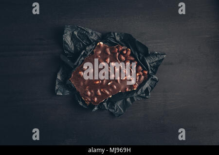 chocolate on gray wrapper Stock Photo - Alamy