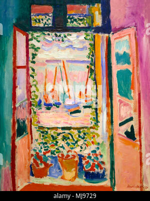 The Open Window, Collioure - by Henri Matisse, 1905 Stock Photo - Alamy