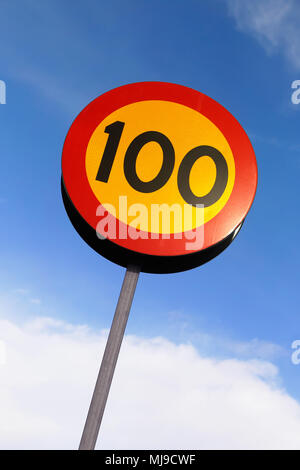 100 limit sign Stock Photo - Alamy