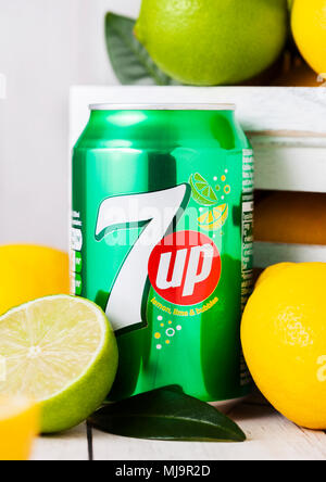 7 Up is a brand of lemon-lime flavored, non-caffeinated soft Stock ...
