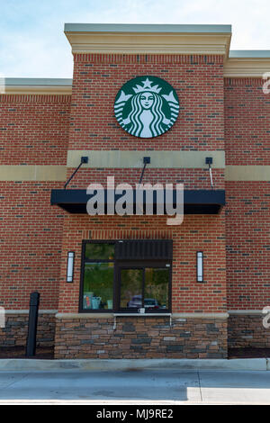 Starbucks Coffee with a drive in window in College Park, Maryland Stock ...
