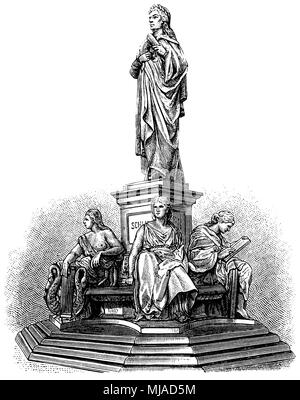 Schiller statue in Berlin. From Reinhold Bega Stock Photo - Alamy