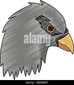 Eagle hawk symbol scribble Stock Vector Image & Art - Alamy