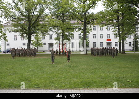 U.S. Marine Capt. Brett Yoder, on coming commander of Headquarters ...