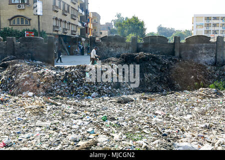 Street in Cairo Trash city Stock Photo - Alamy