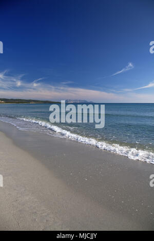 Beach of Porto Ainu, near Budoni, Gallura, East sardinia, Sardinia ...