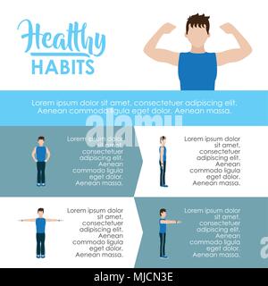 Healthy habits infographic Stock Vector Image & Art - Alamy