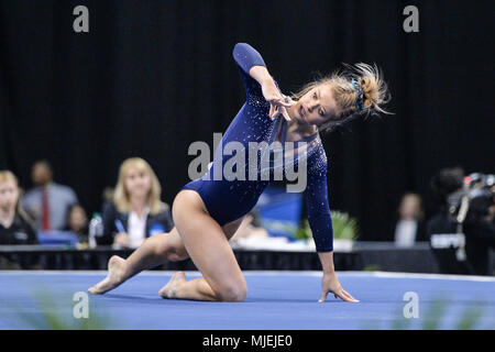 UCLA Gracie Kramer does her Floor Exercise while competing with Boise ...
