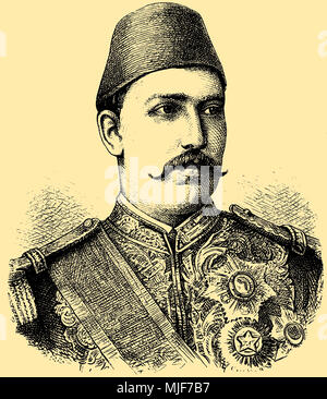 Tewfik Pasha, Khedive of Egypt (b. 1852 Stock Photo - Alamy