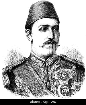 Tewfik Pasha, Khedive of Egypt (b. 1852 Stock Photo - Alamy