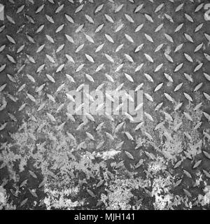 Rusty Metal Plate with Diamond Bumps Stock Photo - Alamy