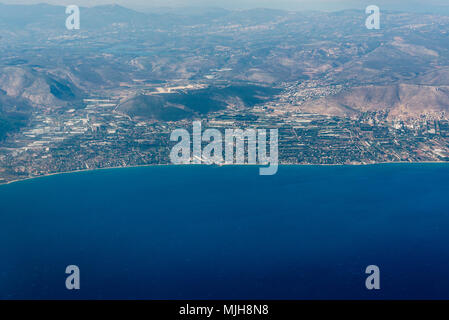 Bird's eye view on Athens, Greece Stock Photo - Alamy