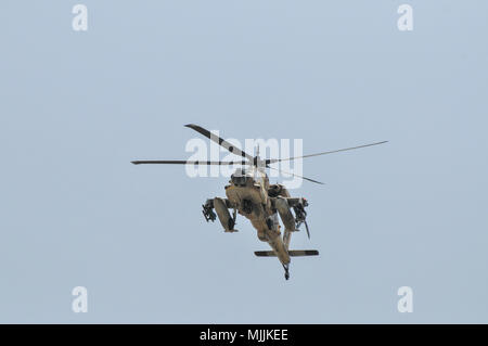 Israel. An AH-64 Apache Longbow ("Seraph') attack helicopter during air ...