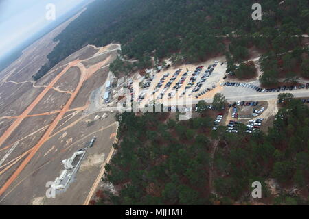 Aerial view of the South Carolina Army Aviation Support Facility at ...