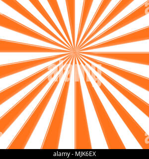 Stock Illustration - Orange Colored Sunbeams Centered, Blank Copy Space ...