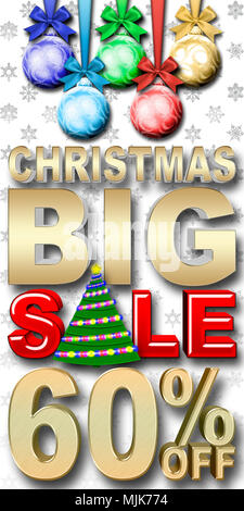 Golden 3d Christmas shopping icon isolated on white background - 3d render Stock Photo - Alamy