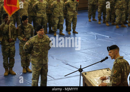 Col. Rory Crooks, 1st Infantry Division Artillery commander, gives a ...